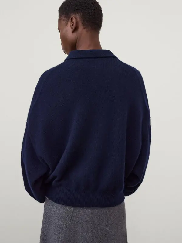 LISA YANG STORE The Etta Sweater - Navy