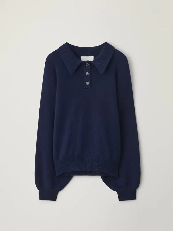 LISA YANG The Etta Sweater - Navy