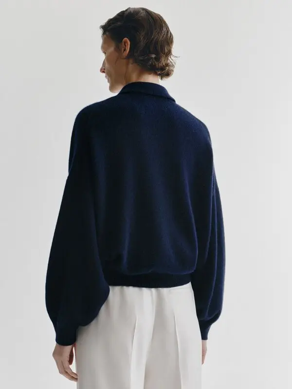 LISA YANG The Etta Sweater - Navy