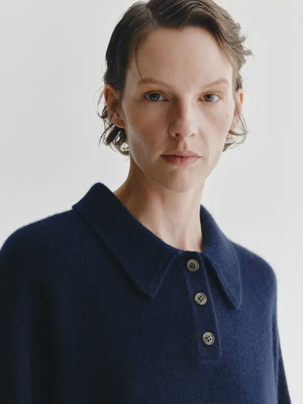LISA YANG The Etta Sweater - Navy