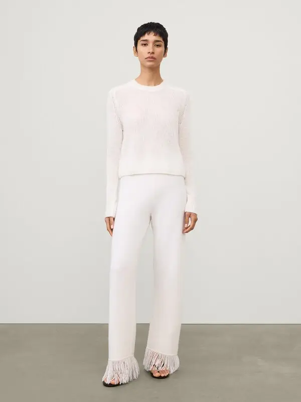 LISA YANG The Solene Sweater - Cream