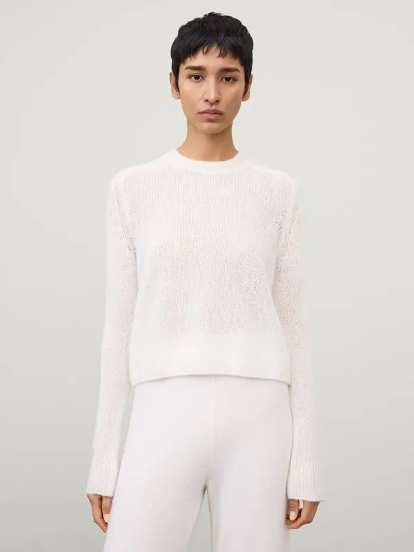 LISA YANG The Solene Sweater - Cream