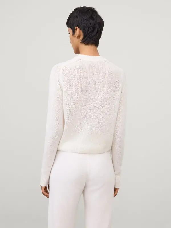 LISA YANG The Solene Sweater - Cream
