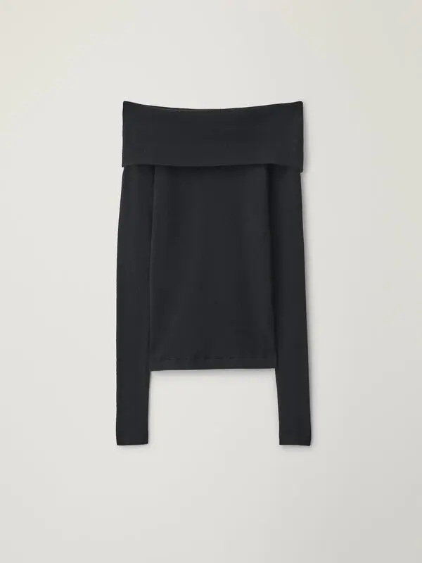 LISA YANG STORE The Claudina Top - Noir