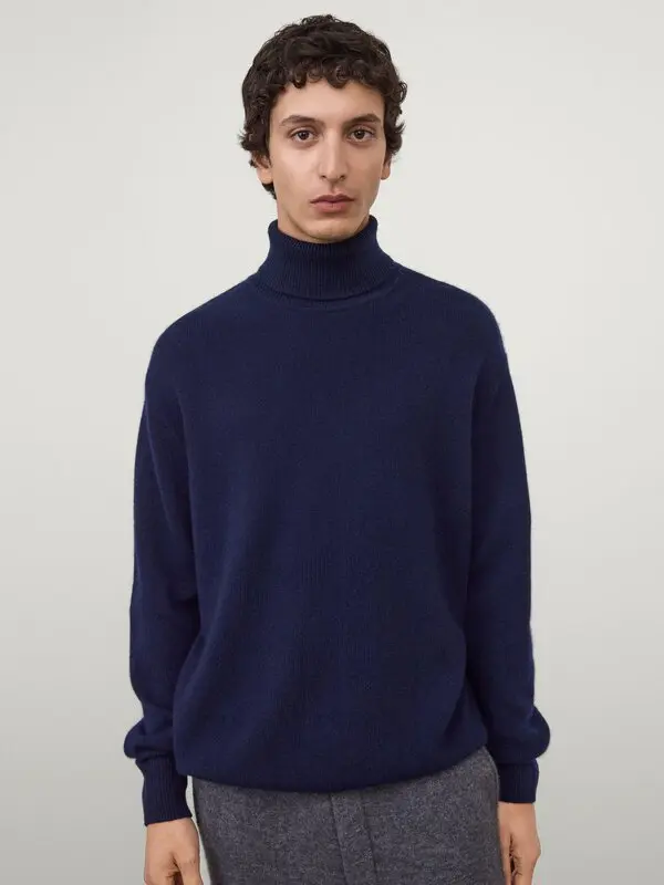 LISA YANG Faron Cashmere Sweater - Navy