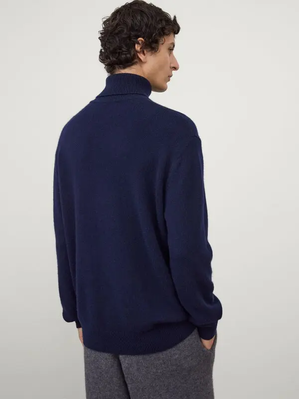 LISA YANG Faron Cashmere Sweater - Navy
