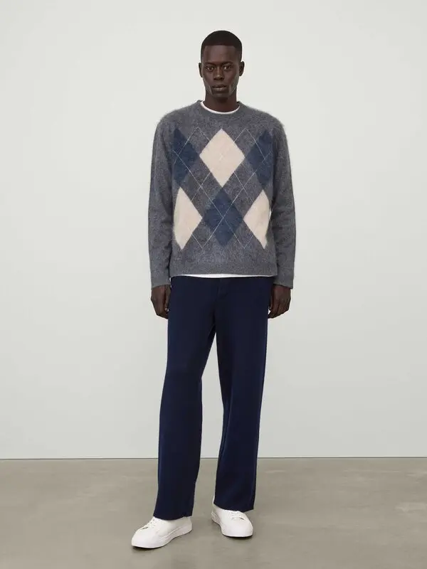 LISA YANG STORE Roscoe Argyle Cashmere Sweater