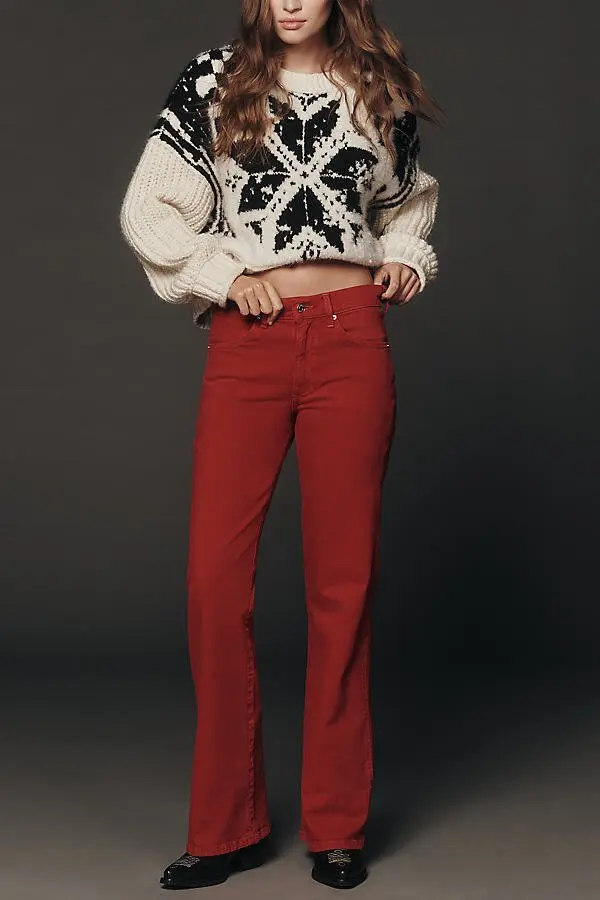 LE JEAN High-rise Bootcut Jeans