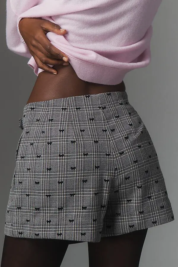Maeve Menswear Wrap Skort - Grey Check