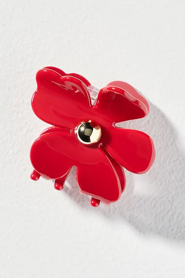Lele Sadoughi Lily Claw Clip - Scarlet