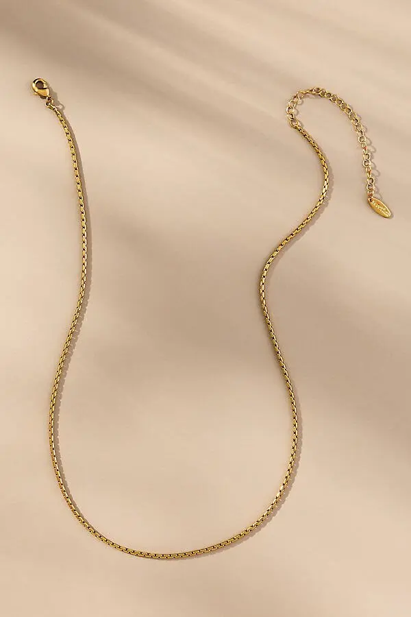 Anthropologie Water-resistant Chain Necklace - Gold