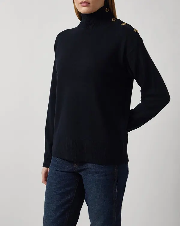 BY MALENE BIRGER Wool Knit Turtleneck Sweater