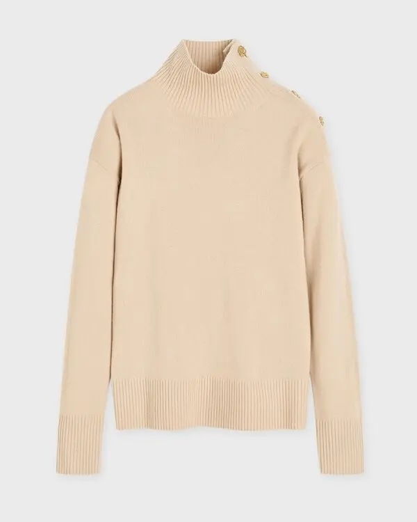 BY MALENE BIRGER Wool Knit Turtleneck Sweater