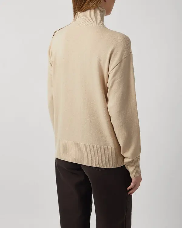 BY MALENE BIRGER Wool Knit Turtleneck Sweater