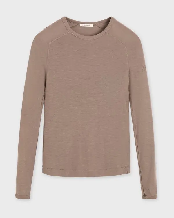 BY MALENE BIRGER Fritha Lyocell Long Sleeve T-shirt - Chocolate