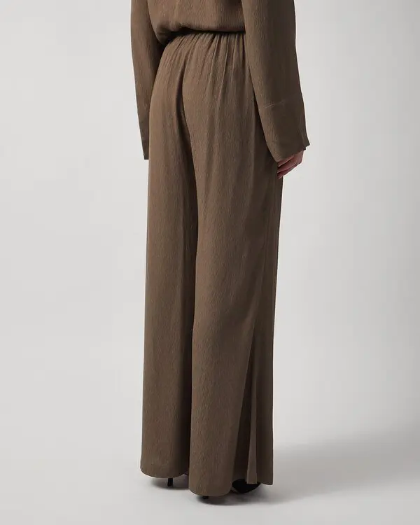 BY MALENE BIRGER Lucee Wide Leg Trousers - Chocolate