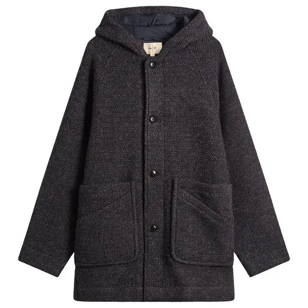 Folk Hooded Car Coat