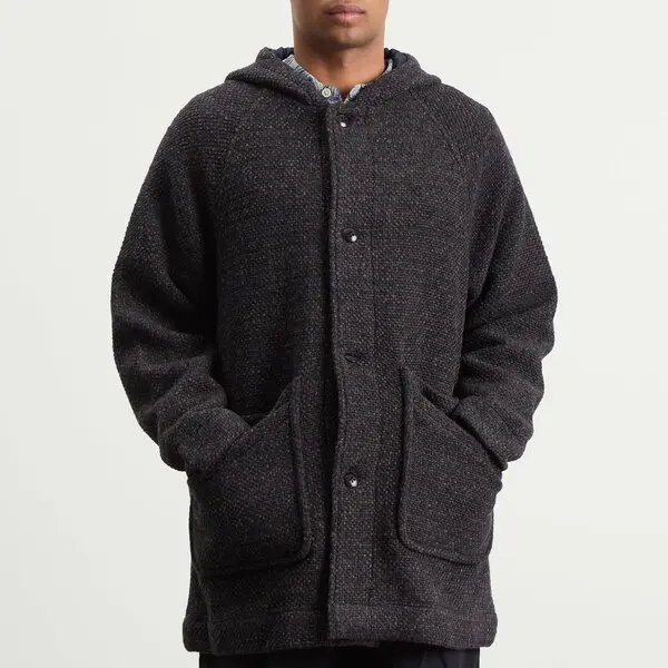 Folk Hooded Car Coat