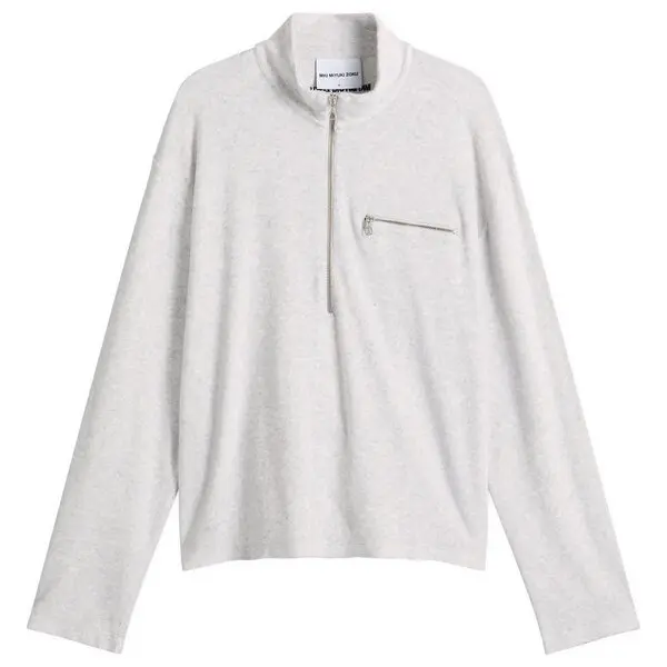 MKI MIYUKI ZOKU Towelling Quarter Zip