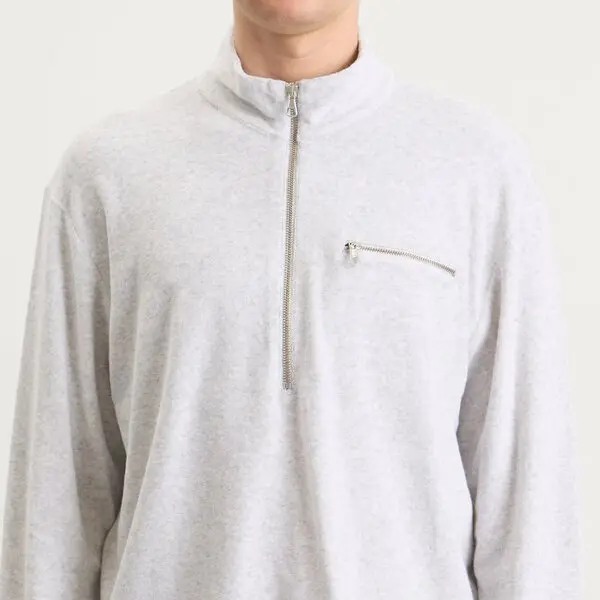 MKI MIYUKI ZOKU Towelling Quarter Zip