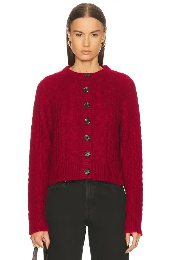 RE/DONE Cable Knit Cardigan