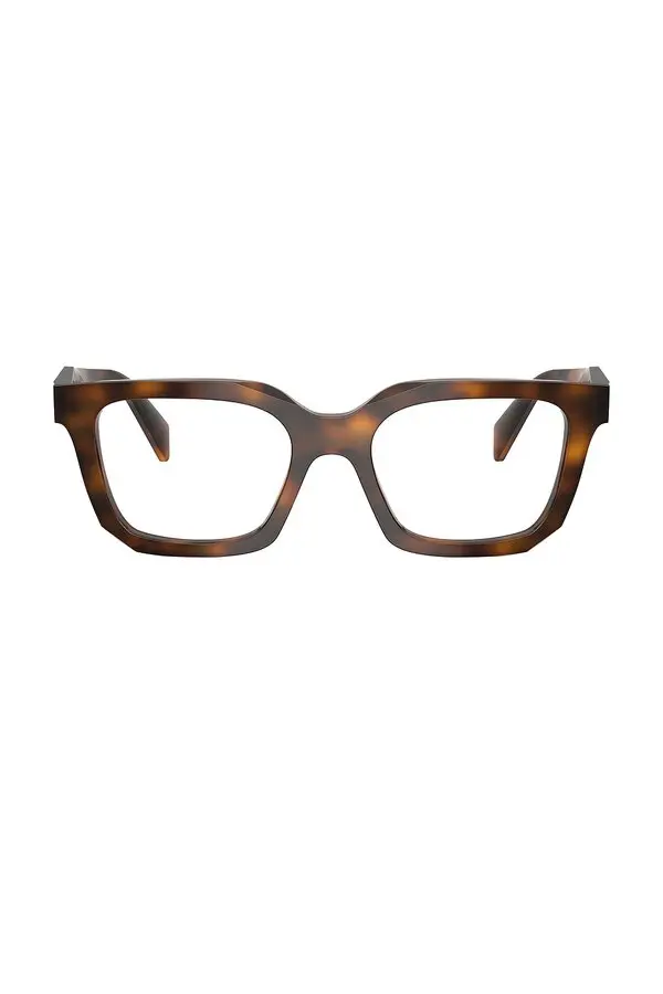 Prada Square Eyeglasses - Juniper Tortoise
