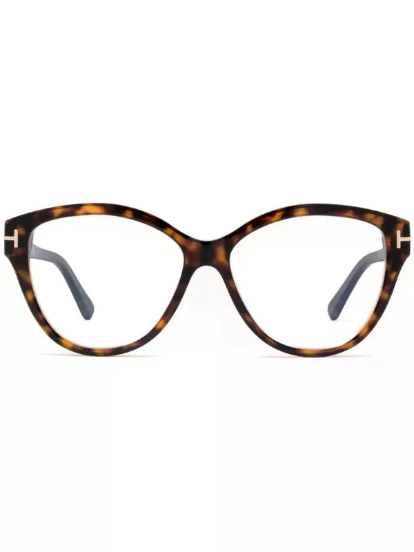 TOM FORD Tortoise-shell Cat-eye Frame Glasses - Brown