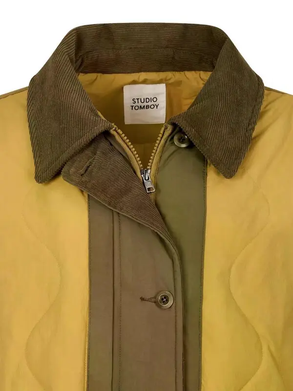 STUDIO TOMBOY Quilted Corduroy Jacket - Yellow
