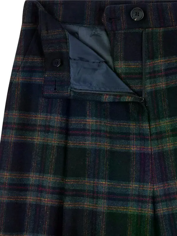 STUDIO TOMBOY Pleated Checkered Trousers