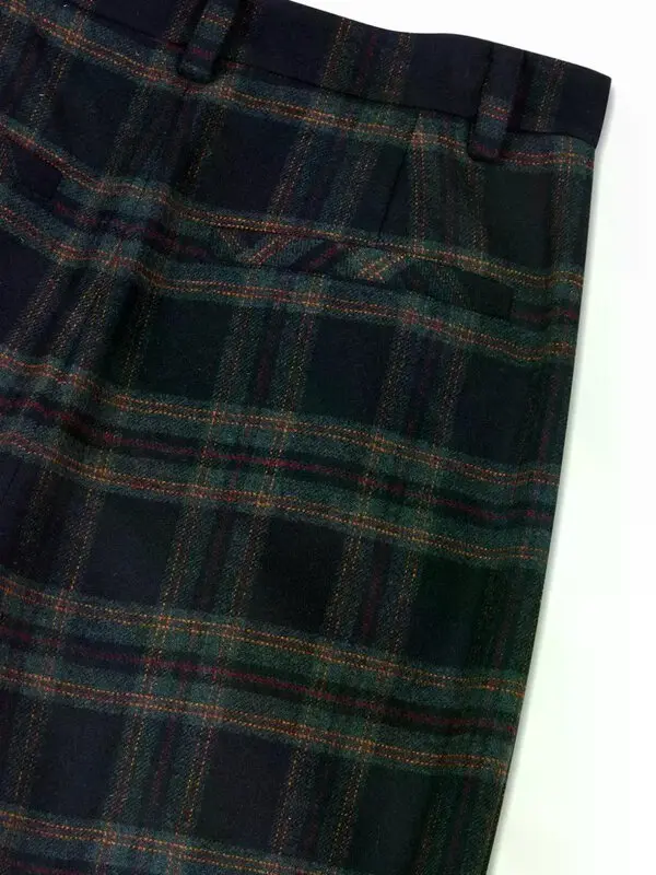 STUDIO TOMBOY Pleated Checkered Trousers