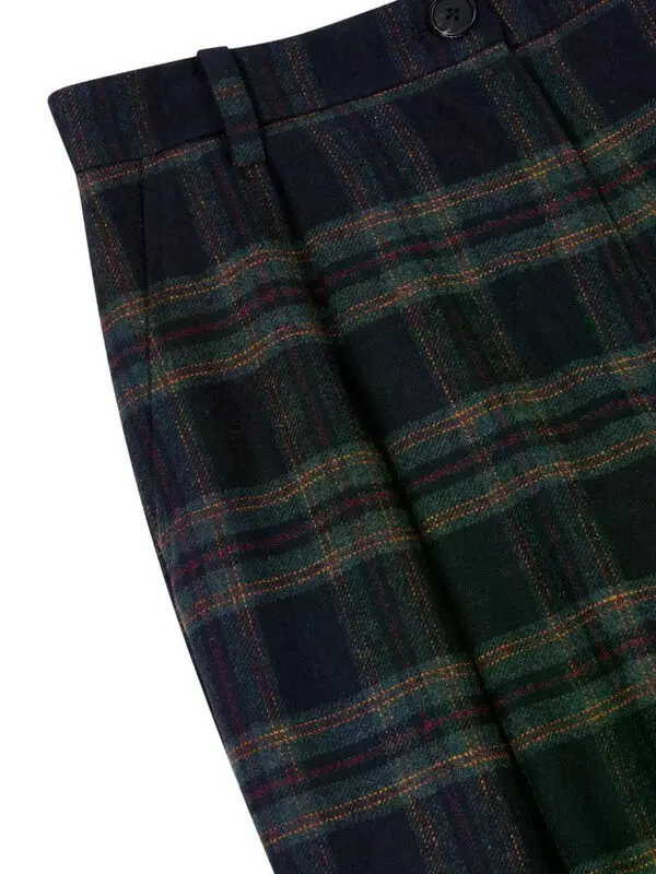 STUDIO TOMBOY Pleated Checkered Trousers