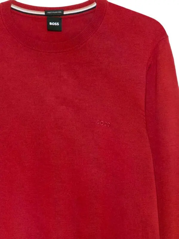 BOSS Crew Neck Sweater - Red