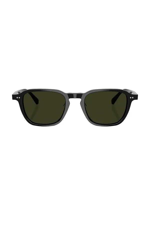 Oliver Spencer Square Sunglasses - Black