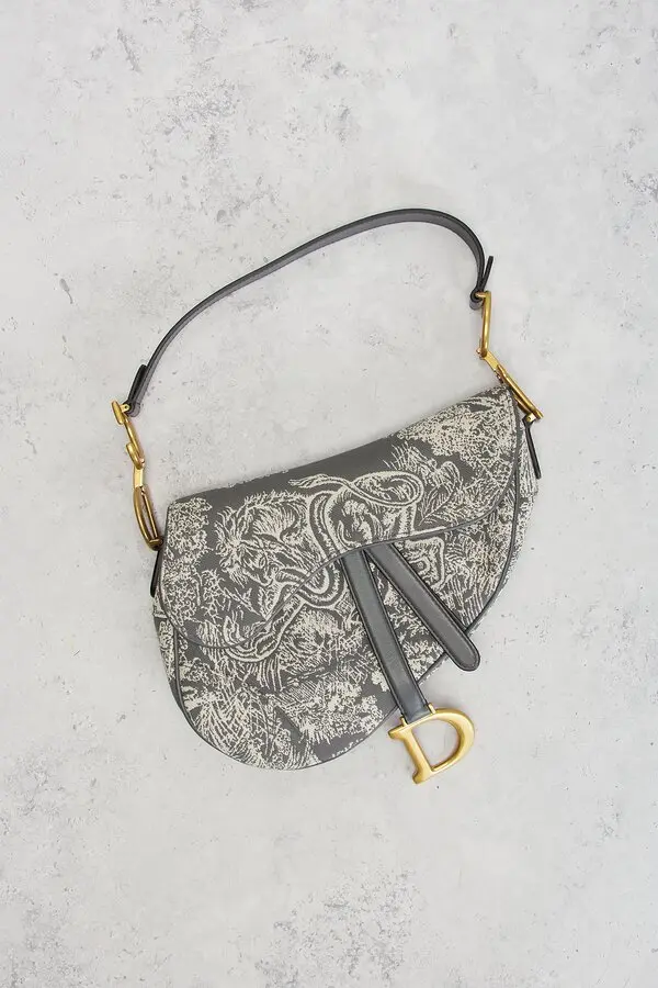 Dior Saddle Bag - Grey