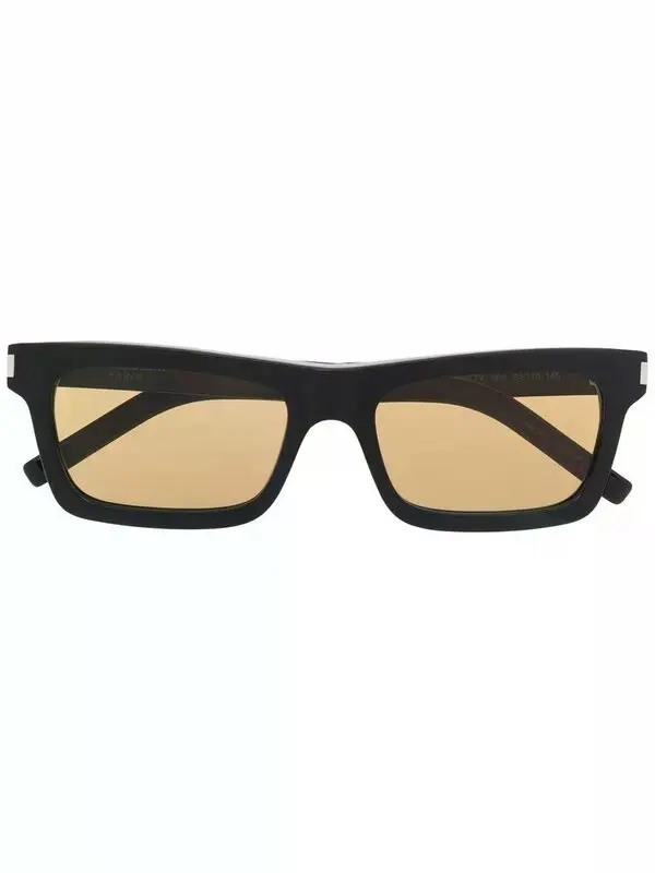 Saint Laurent Tinted Rectangle-frame Sunglasses - Black
