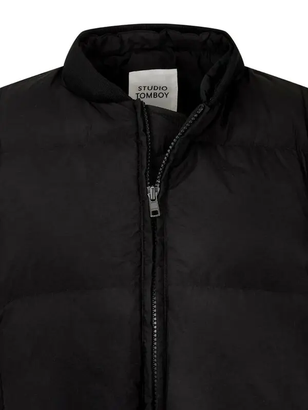 STUDIO TOMBOY Zip-up Gilet - Black