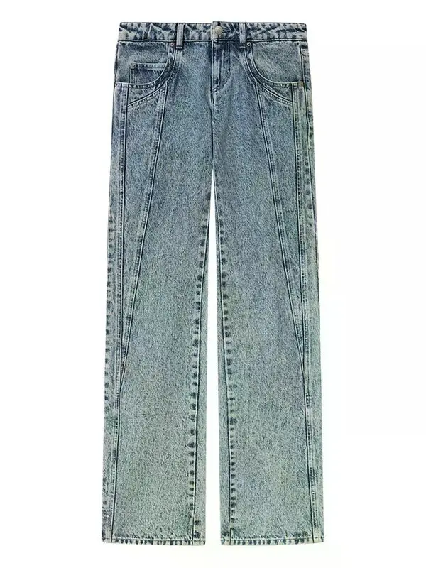 MARANT ETOILE Jaylis Panelled Jeans - Blue