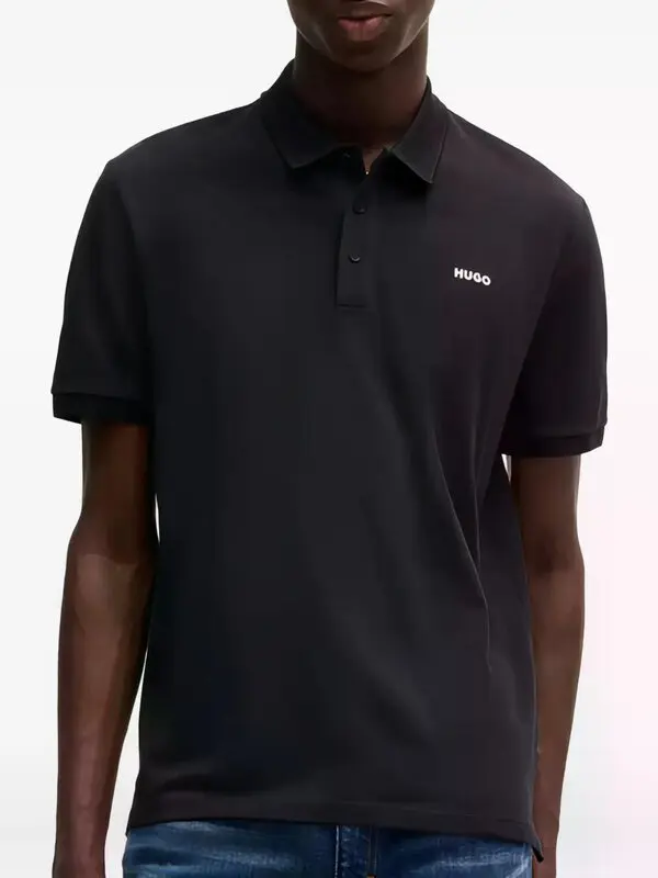Hugo Donos222 Short Sleeve Collar Knit