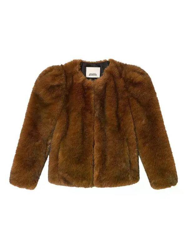 Isabel Marant Étoile Bahria Faux Fur Jacket - Brown