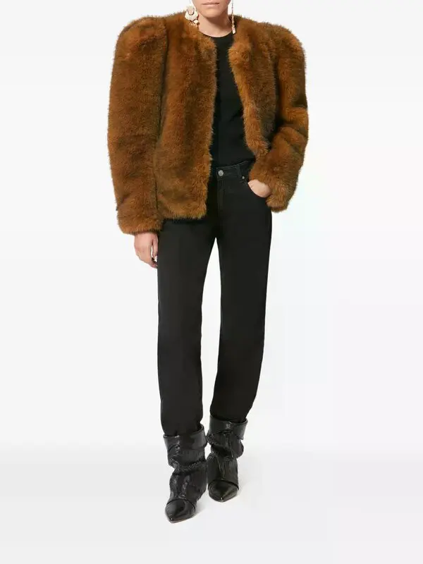 Isabel Marant Étoile Bahria Faux Fur Jacket - Brown