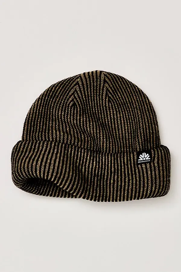 AUTUMN Cord Double Roll Beanie - Chinchilla