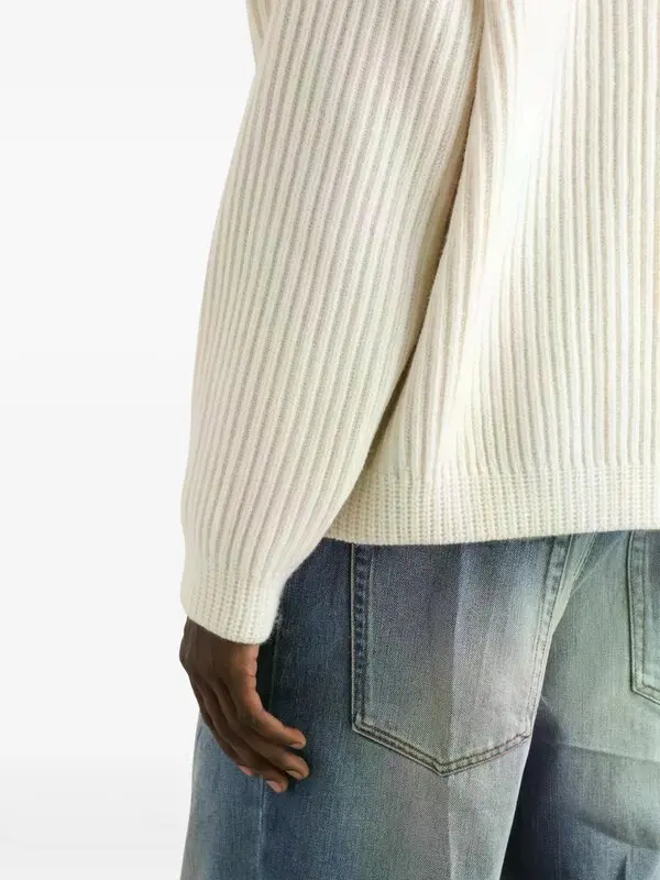 Dolce & Gabbana V-neck Ribbed Sweater