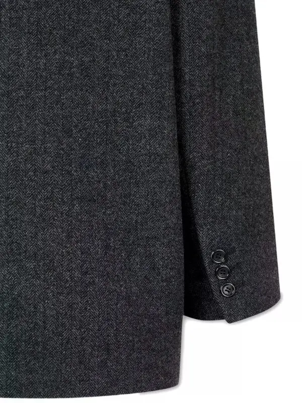 STUDIO TOMBOY Herringbone Pattern Wool Coat