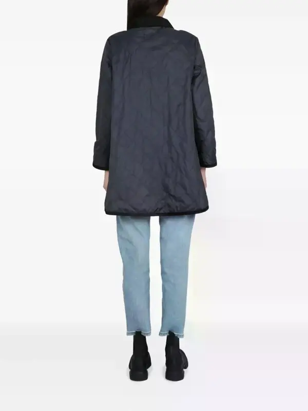 LAVENHAM Quilted Coat - Black