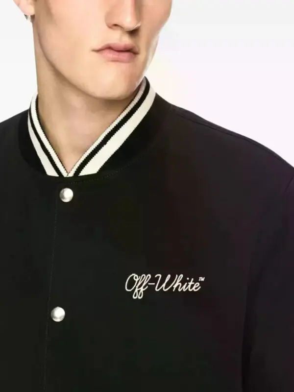 Off-White Striped Button Jacket