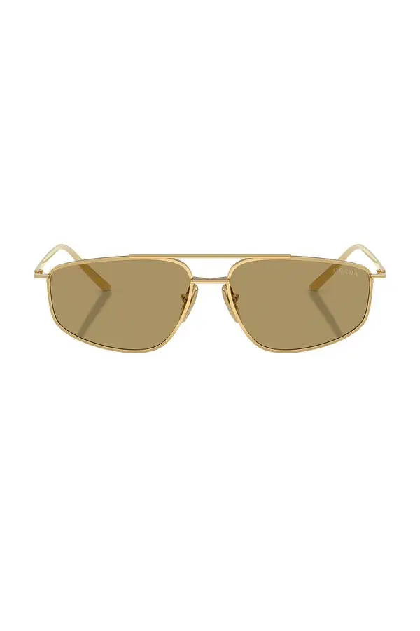 Prada Aviator Sunglasses - Gold
