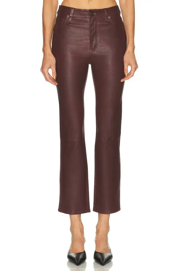 FRAME Leather Reboot Crop Pant