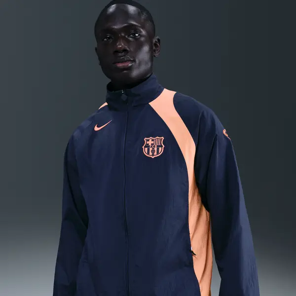 Nike Fc Barcelona Total 90 Soccer Track Jacket - Blue