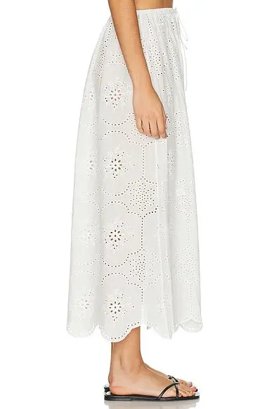 Matteau Broderie Midi Skirt
