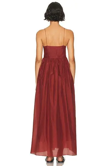 Matteau Empire Pintuck Bodice Maxi Dress